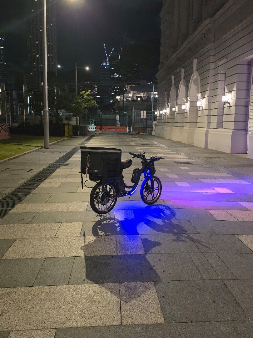 Custom Electric Bicycle with Delivery Box on Carousell