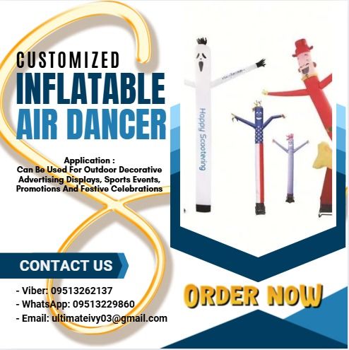 Custom Logo Inflatable Wave Man Car Wash Model Air Dancer Advertising ...
