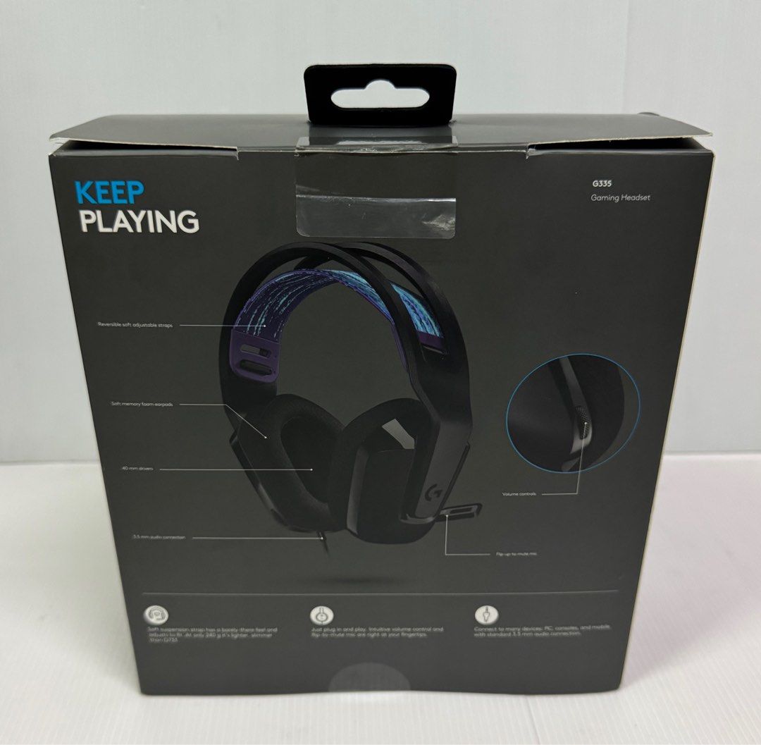 Logitech G335 Lightweight Wired Gaming Headset With Flip To Mute ...