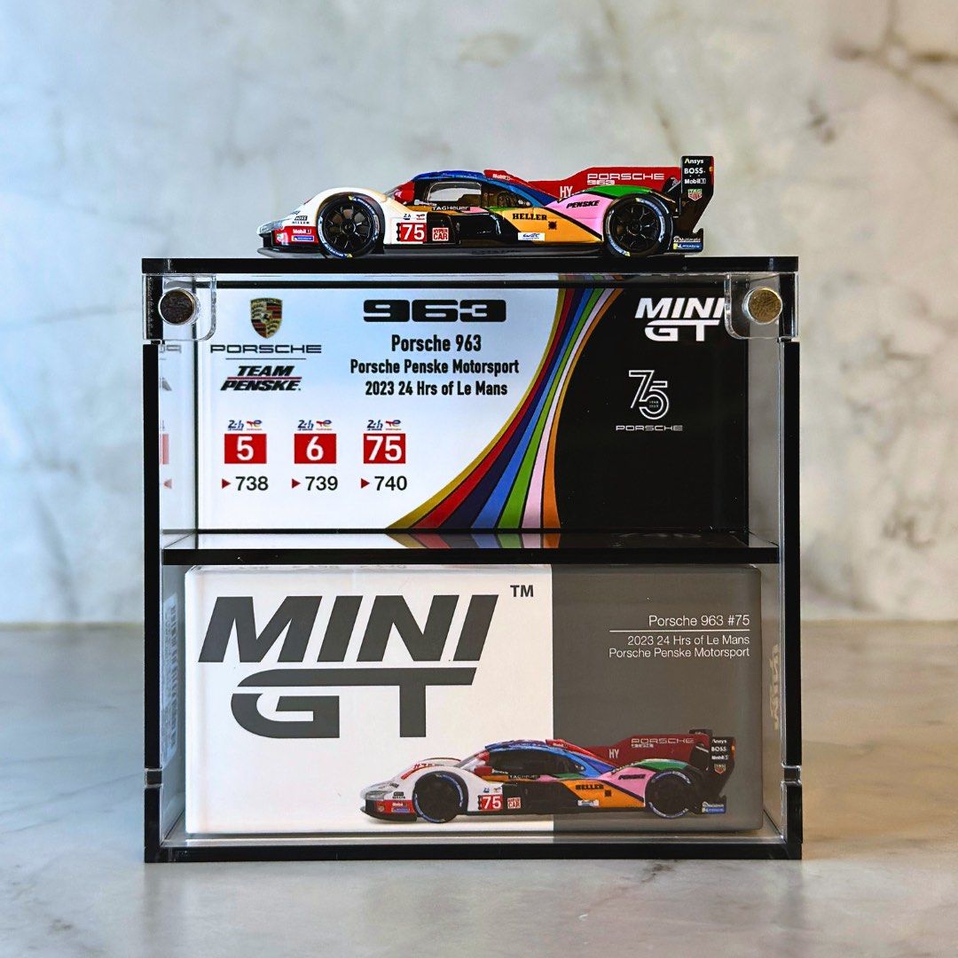 MiniGT Porsche 963 #75 2023 24 Hours of Le Mans Display Case, Hobbies ...