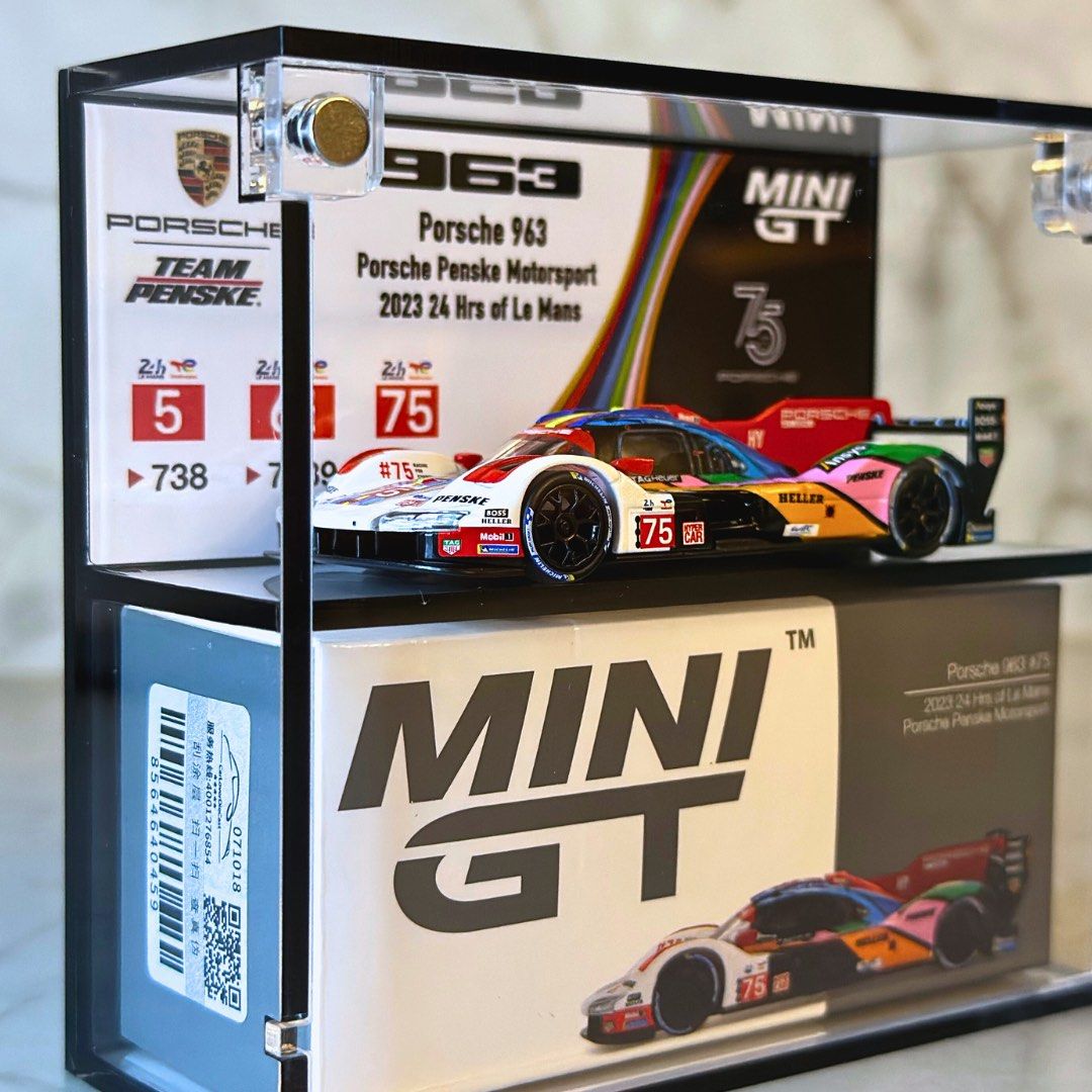 MiniGT Porsche 963 #75 2023 24 Hours of Le Mans Display Case, Hobbies ...