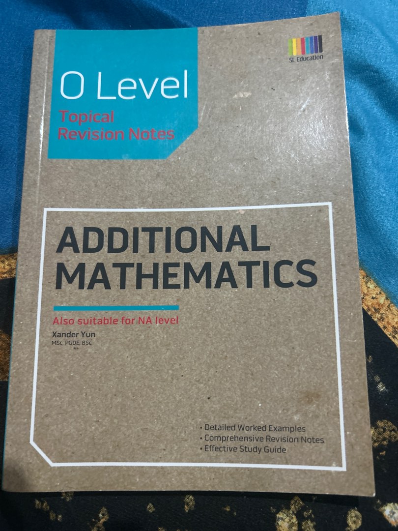 O Level Additional Mathematics Topical Revision Notes, Hobbies & Toys ...