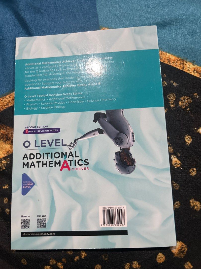 O Level Additional Mathematics Achiever Textbook, Hobbies & Toys, Books ...