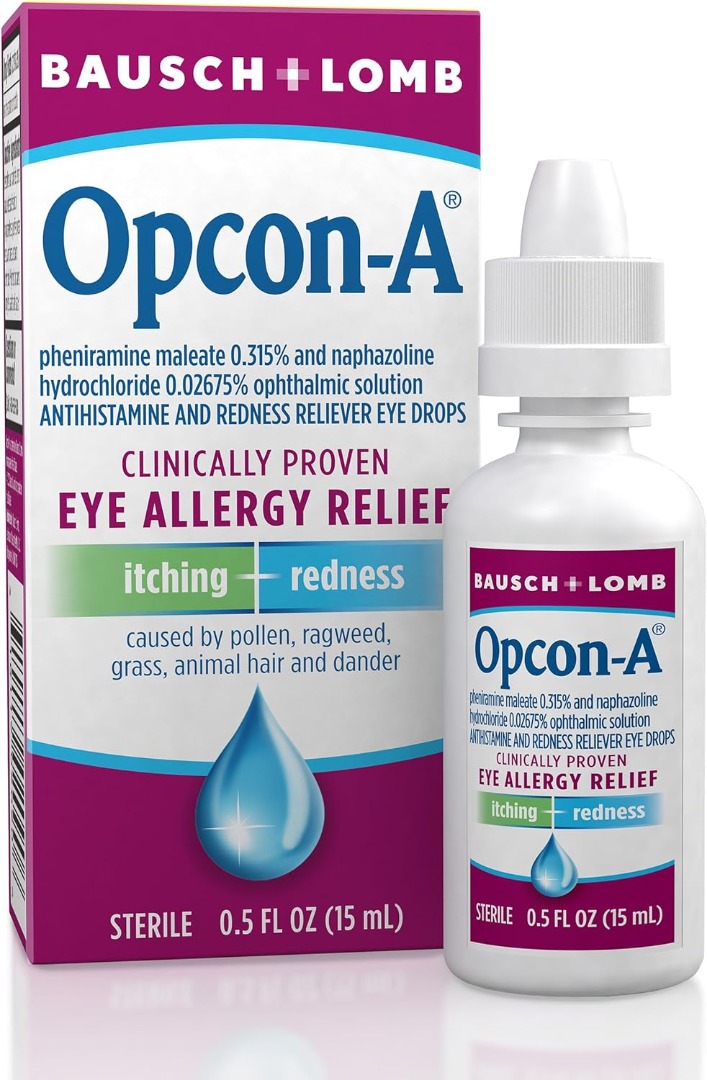 Opcon-A Antihistamine And Redness Reliever Eye Drops 15ml, Beauty ...