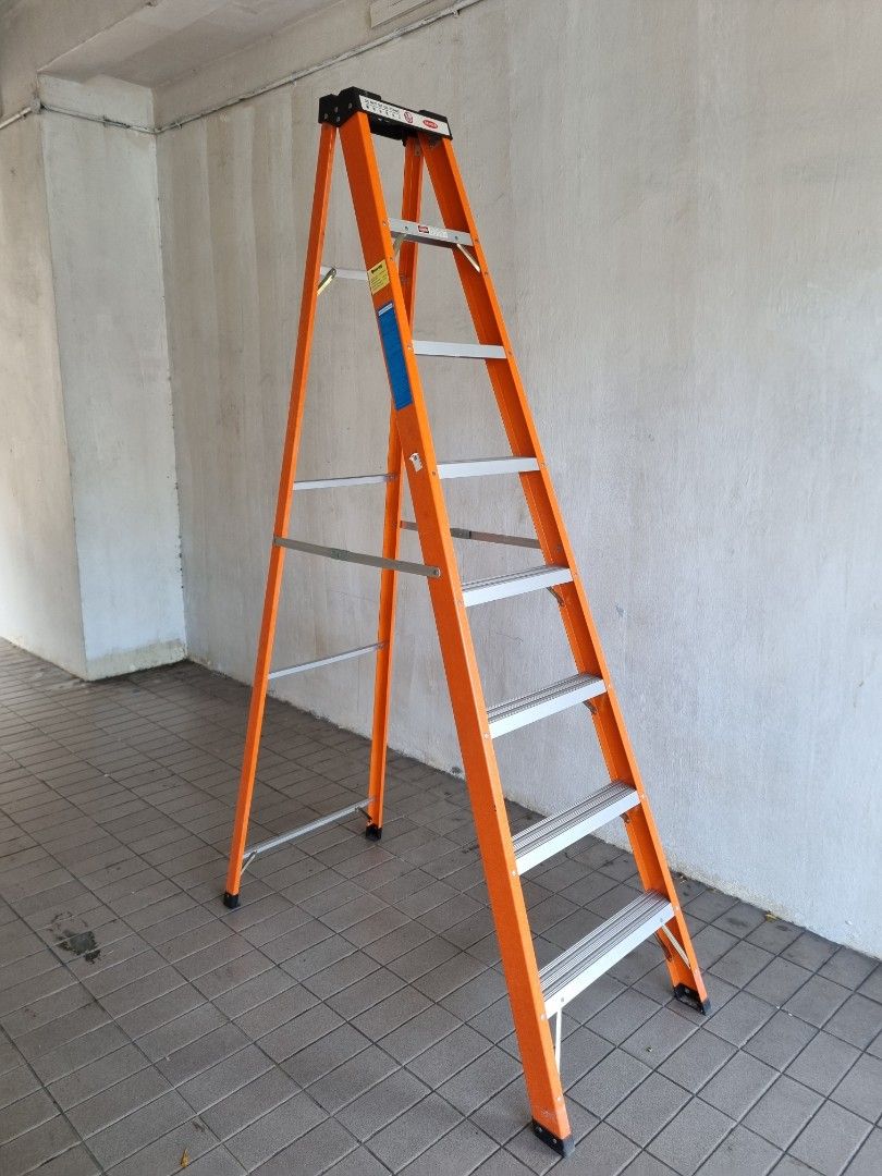 Osprey Fiberglass A Type Ladder FG08, Furniture & Home Living, Home ...