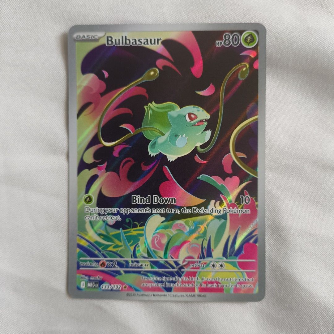 Pokemon Mega Evolution English Bulbasaur Illustration Rare IR, Hobbies ...