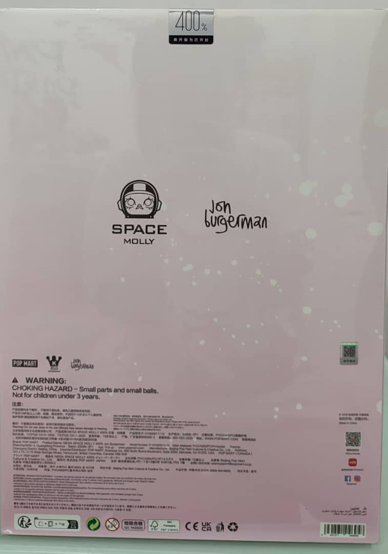 (SEALED)POP MART MEGA SPACE MOLLY 400% Jon Burgerman, Hobbies & Toys ...