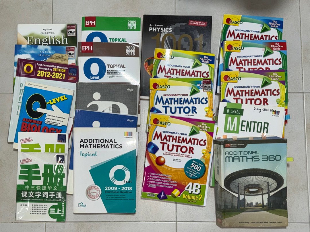 Secondary School O-Level Textbooks - Various Subjects, Hobbies & Toys, Books & Magazines ...