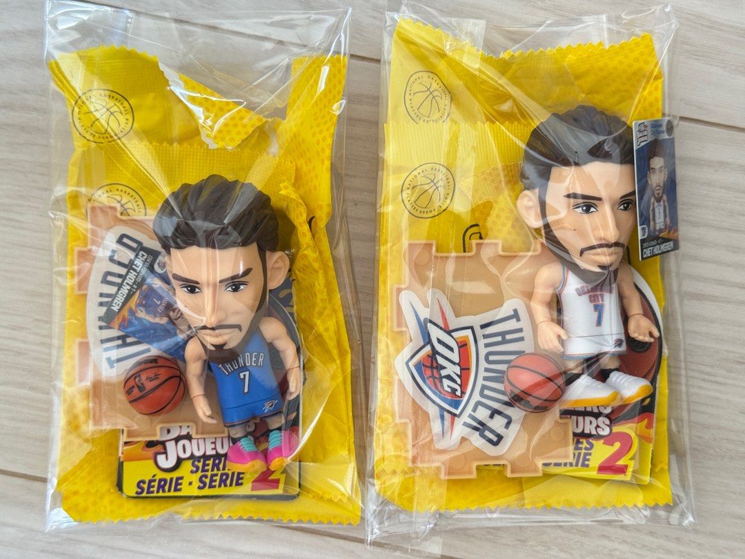 全新ZURU NBA BALLERS THUNDER OKC 雷霆 SGA CHET HOLMGREN ALEX CARUSO, 興趣及遊戲 ...