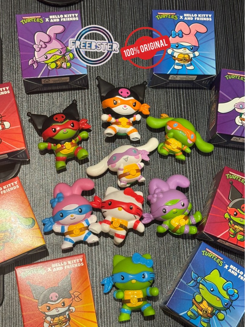 [100% Original] TMNT x Hello Kitty McDonalds toys (TMNTxHello Kitty ...
