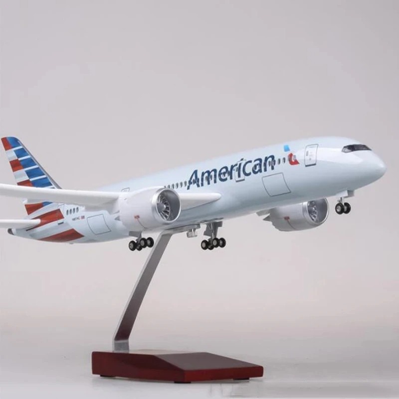 1:130 47cm American Airlines Boeing B787 Dreamliner Aircraft with Wheel ...