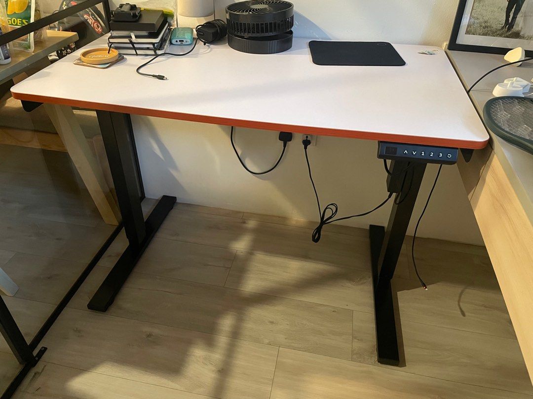 1m Adjustable height study table, Furniture & Home Living, Furniture ...