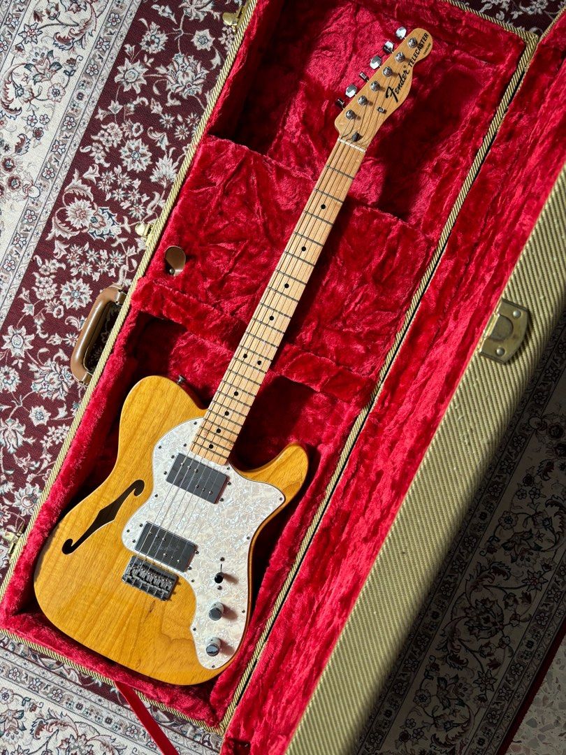 72 Fender Telecaster Thinline with Hardcase, Hobbies & Toys, Music ...