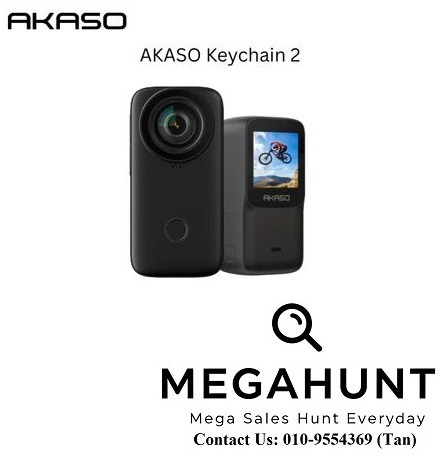 AKASO Keychain 2 - Action Camera | 4K30fps Video | 20MP Image | 6 Axis ...