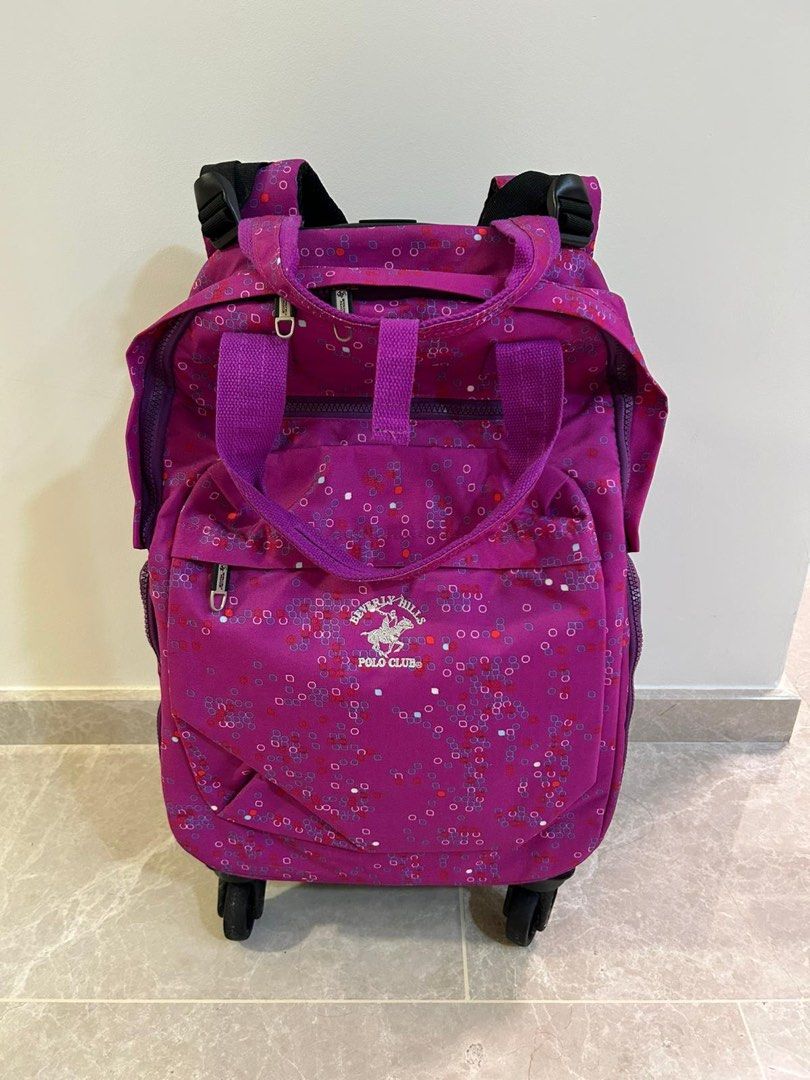 bhpc purple trolley bag luggage, Hobbies & Toys, Travel, Luggage on ...