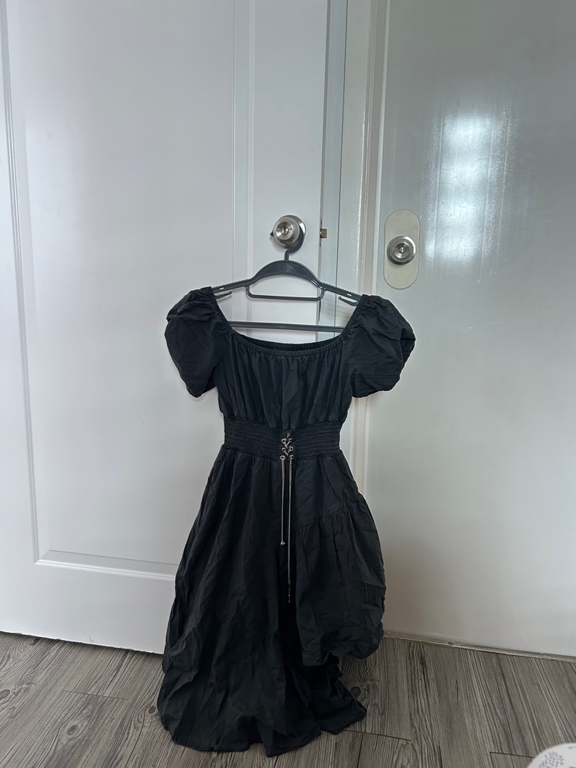 Black Goth-Style Dress, Women's Fashion, Dresses & Sets, Dresses on ...