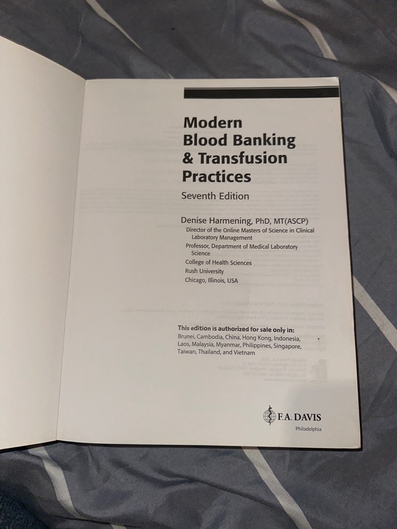 Blood Bank and transfusion practices, Hobbies & Toys, Books & Magazines ...