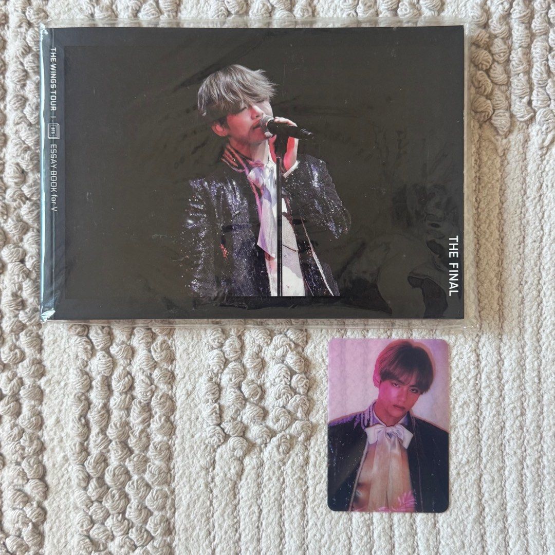 BTS V Wings Tour MD Essay Book Mini Photo card Butter 4-cut 金泰亨 演唱會小卡 ...