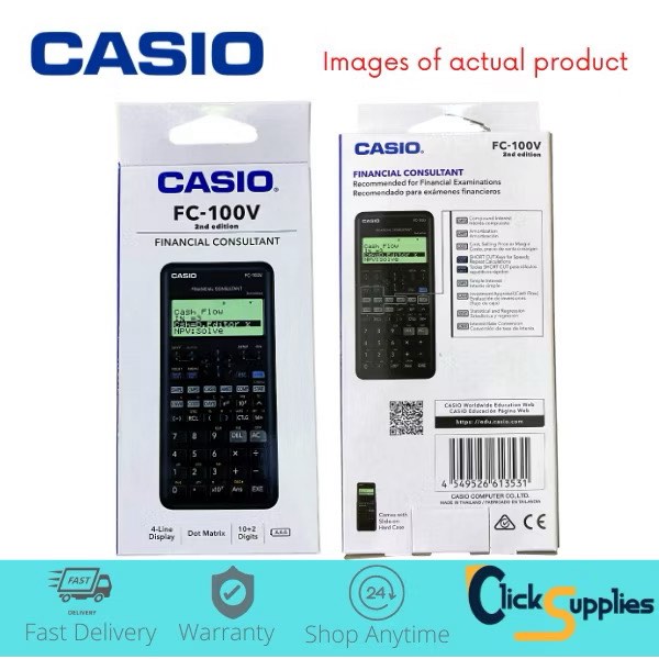 Casio FC-100V Financial Consultant Calculator, Computers & Tech, Office ...