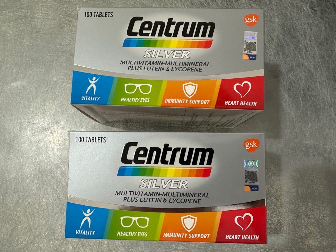 Centrum Silver Multivitamin 100s x 2 (Vitamin A, B complex, C, D, E ...