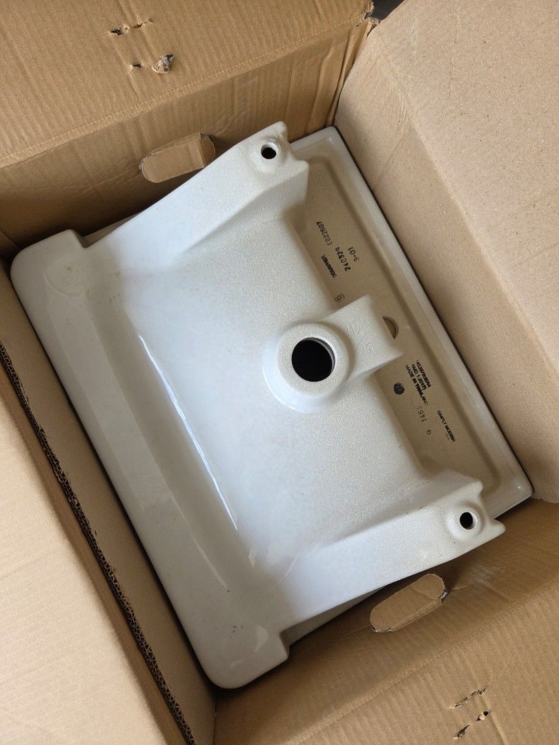 COTTO semi recessed counter basin, Furniture & Home Living, Bathroom ...