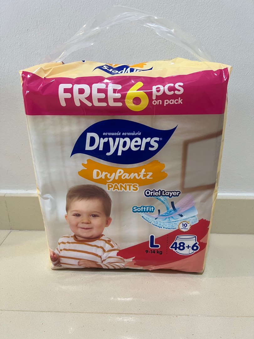 Drypers DryPantz Pants L Size Diapers, Babies & Kids, Bathing ...