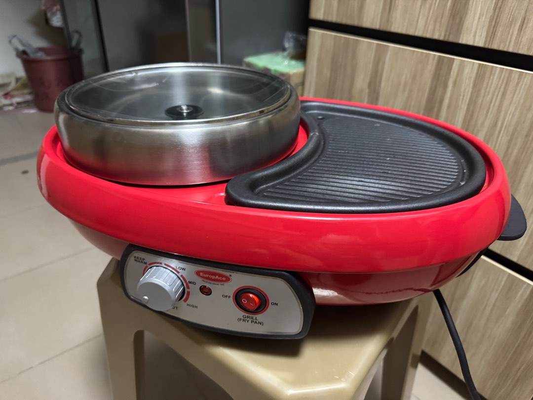EuropaAce Electric Steamboat with BBQ Grill, TV & Home Appliances ...