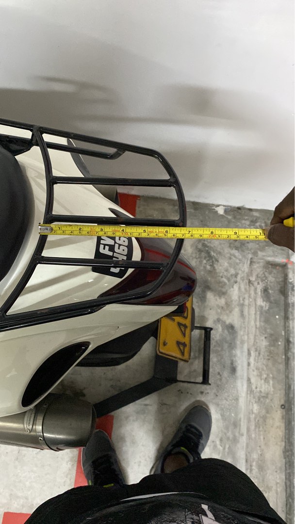 Hayabusa rear rack..Black Powder Coated CS material., Motorcycles ...