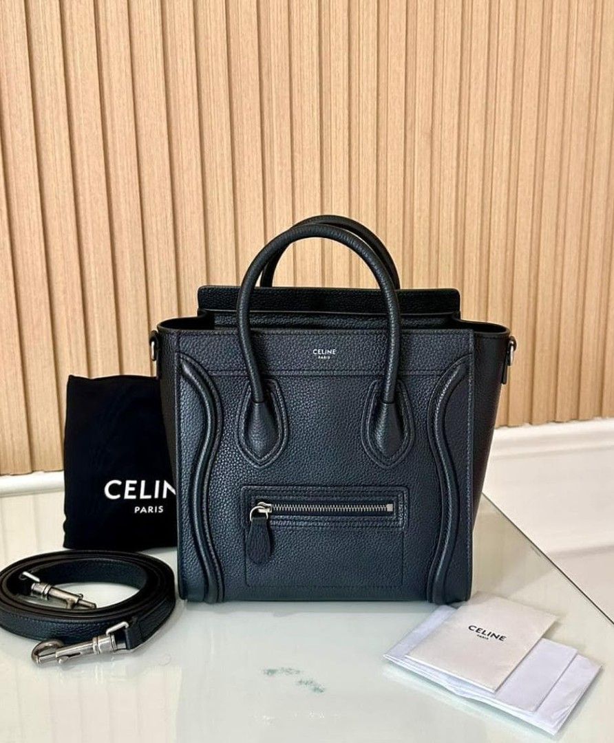 Like new Celine nano luggage black 2019 With dustbag, strap, booklet ...