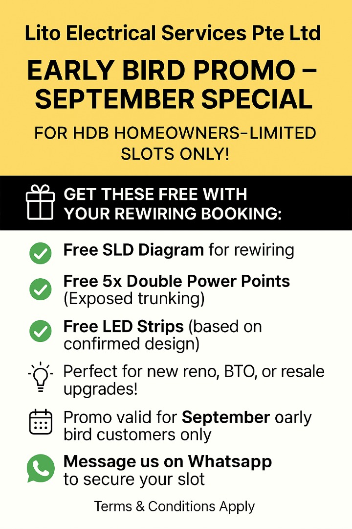 Lito Electrical – HDB Rewiring, LED Strips & Discount, Home Services ...
