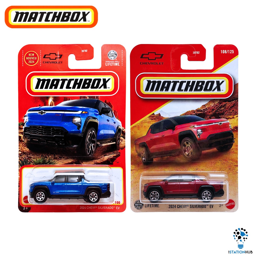 Matchbox 2024 Chevy Silverado EV Truck Diecast 1:64 Kereta Mainan Budak ...