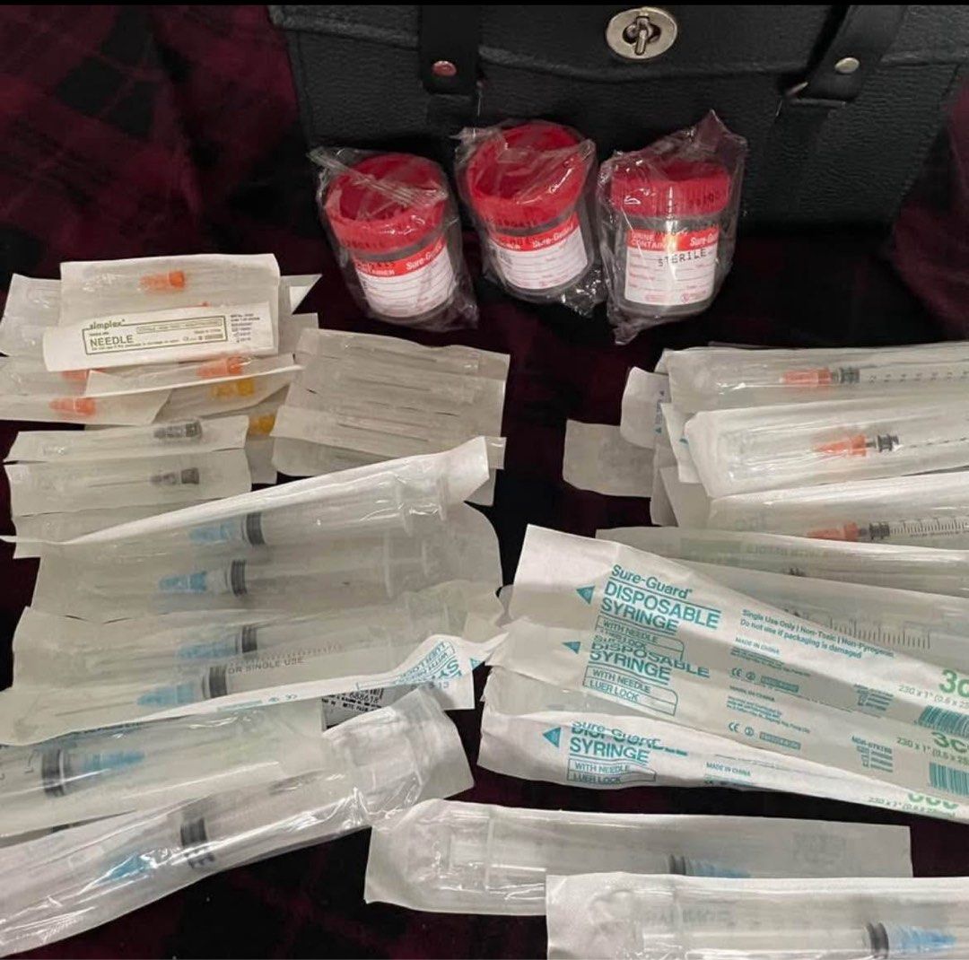 Medical Supplies (syringe, specimen bottle, PHN bag), Health ...