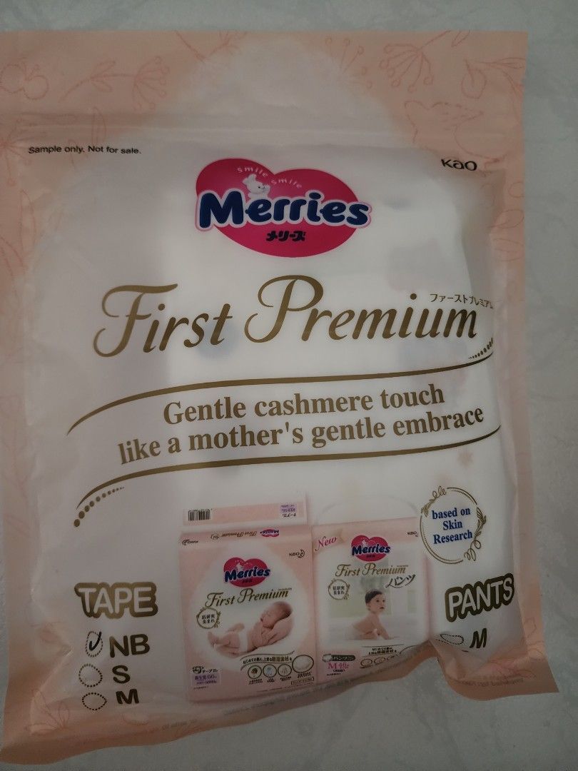 Merries First Premium Diapers - NB, Babies & Kids, Bathing & Changing ...