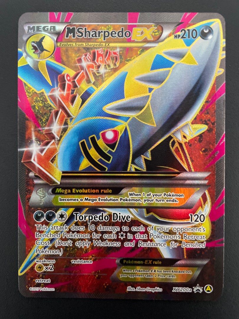 M-Sharpedo EX Full Art Promo Pokemon Card, Hobbies & Toys, Toys & Games ...