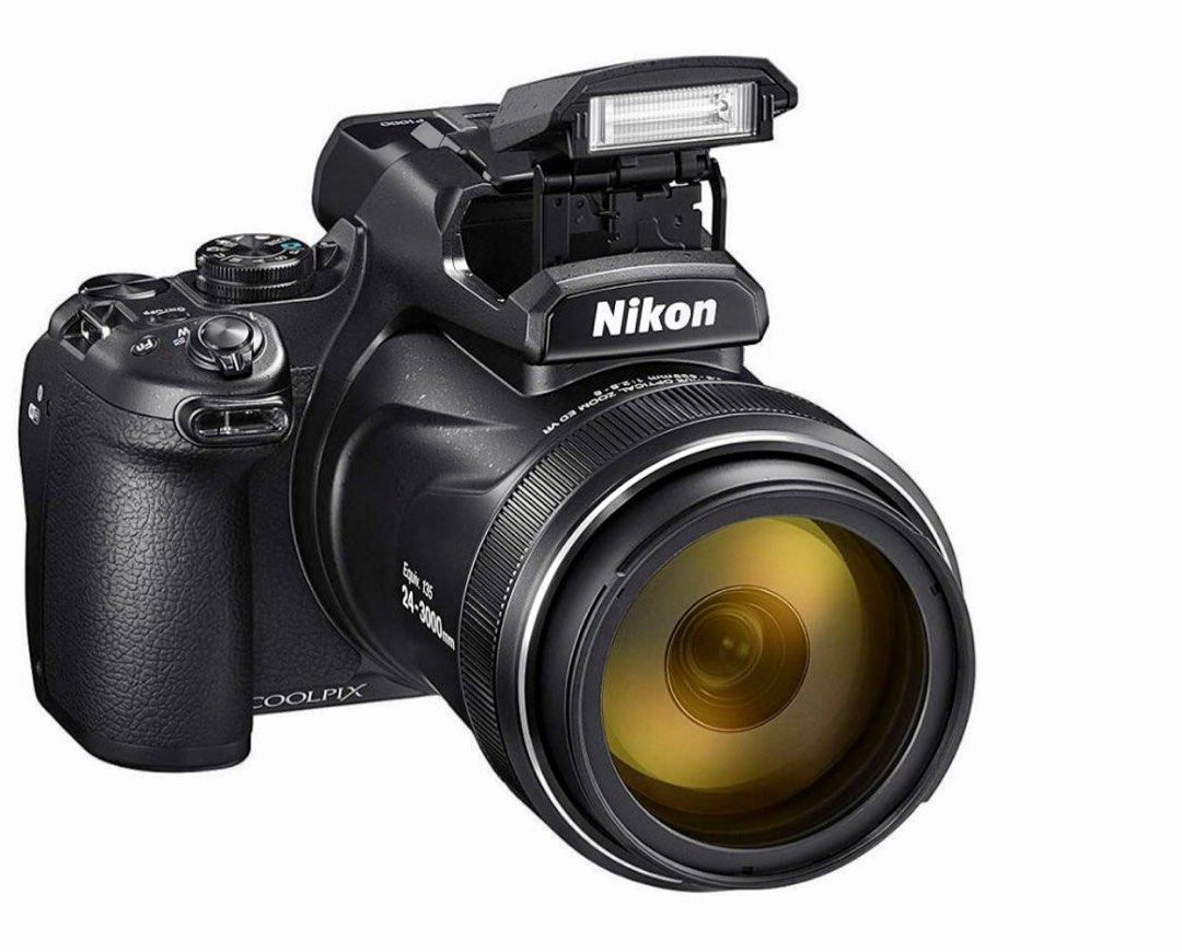Nikon Coolpix P1000 Super Zoom 24-3000mm, Photography, Cameras on Carousell