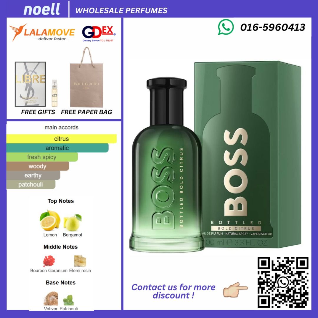 [ORIGINAL] AUTHENTIC READY STOCK BOSS BOTTLED BOLD CITRUS EDP 100ML ...