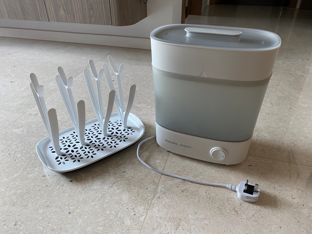 Philips Avent Advance bottle steam Sterilizer SCF291 + drying rack ...