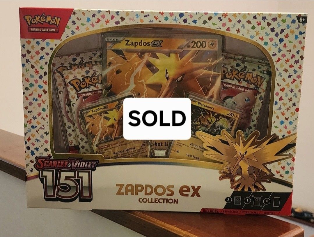 Pokemon Scarlet Violet 151 Zapdos EX Collection / White Flare ETB Elite ...
