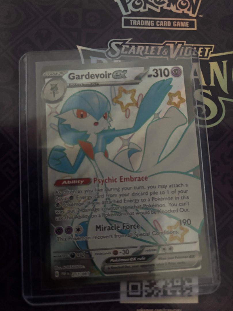 Pokemon TCG: Paldean Fates Gardevoir ex (217/091), Hobbies & Toys, Toys ...