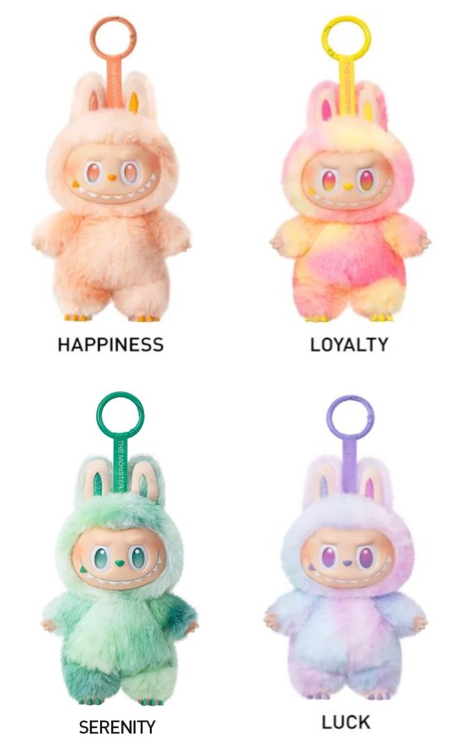 Pop Mart Big Into Energy Labubu V3 - Serenity Loyalty, Luck, Happiness ...