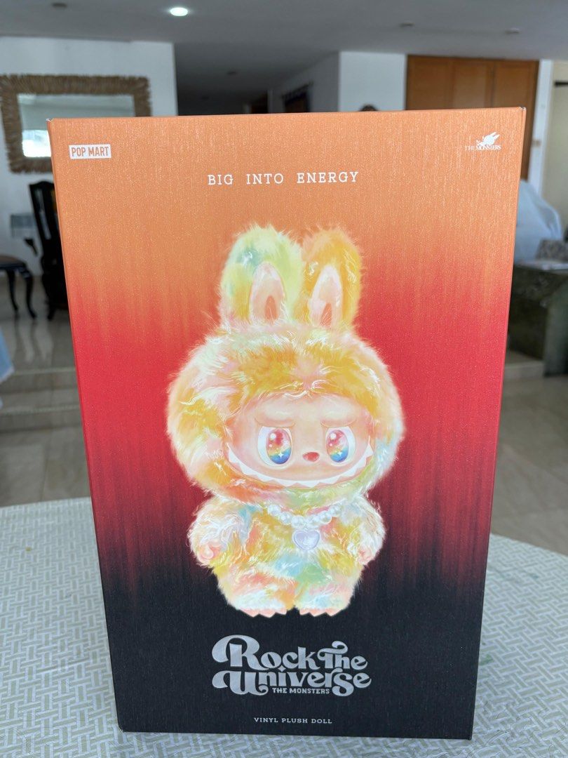POP MART Labubu Big into Energy Rock The Universe Vinyl Plush Doll ...