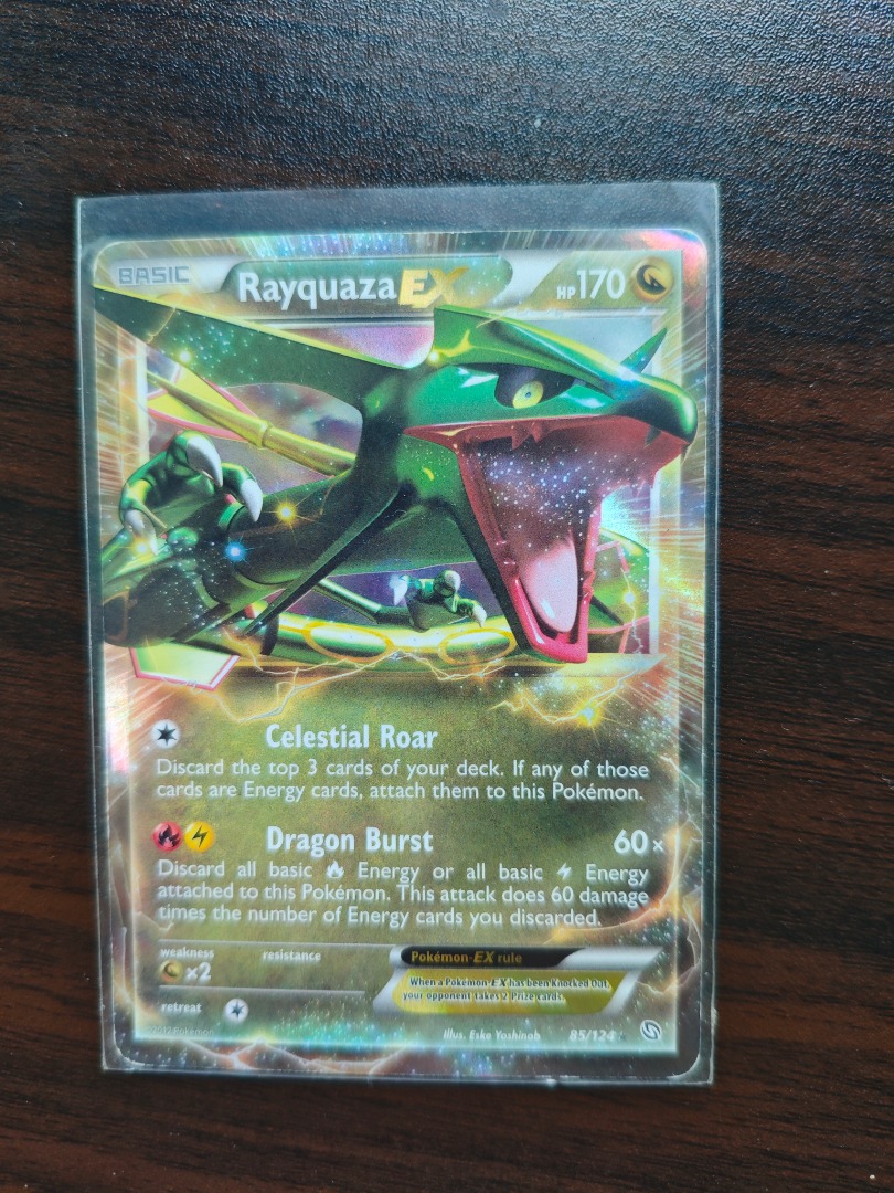 Rayquaza EX Ultra Rare Holo #85/124 - Dragons Exalted, Hobbies & Toys ...