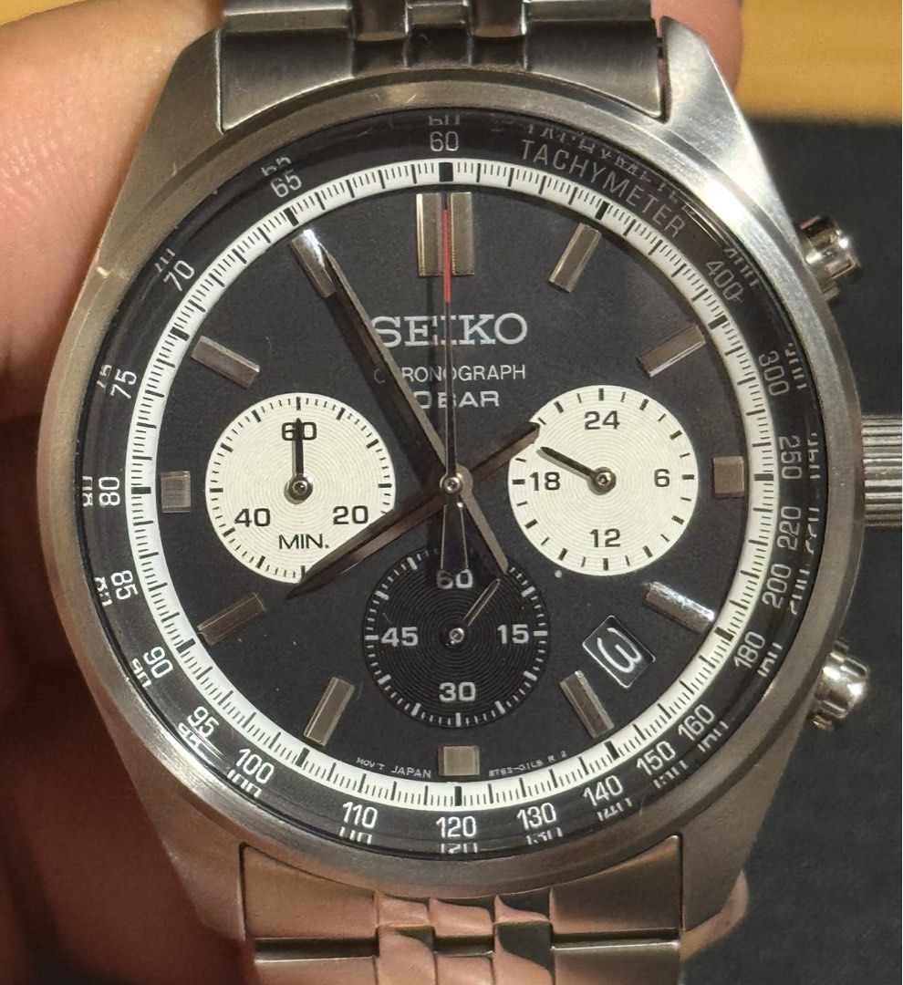 Seiko Chronograph Reverse Panda, Men's Fashion, Watches & Accessories ...