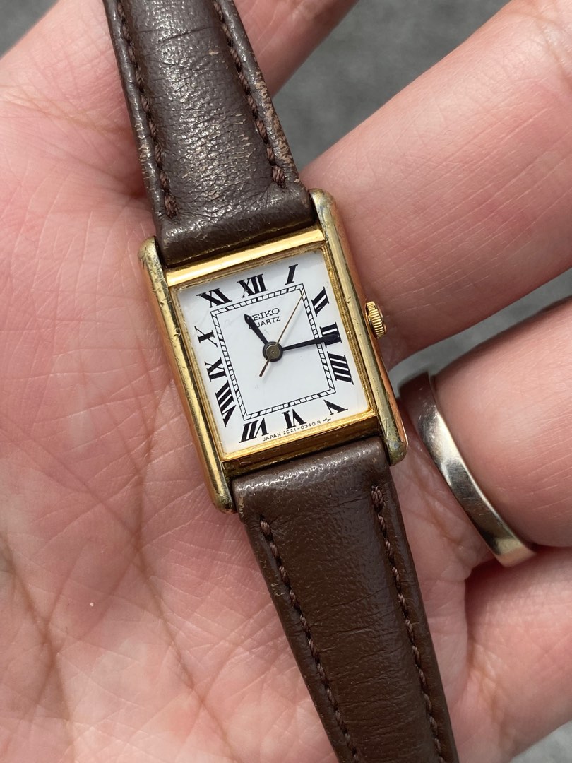 Seiko Roman Tank, Women's Fashion, Watches & Accessories, Watches on ...