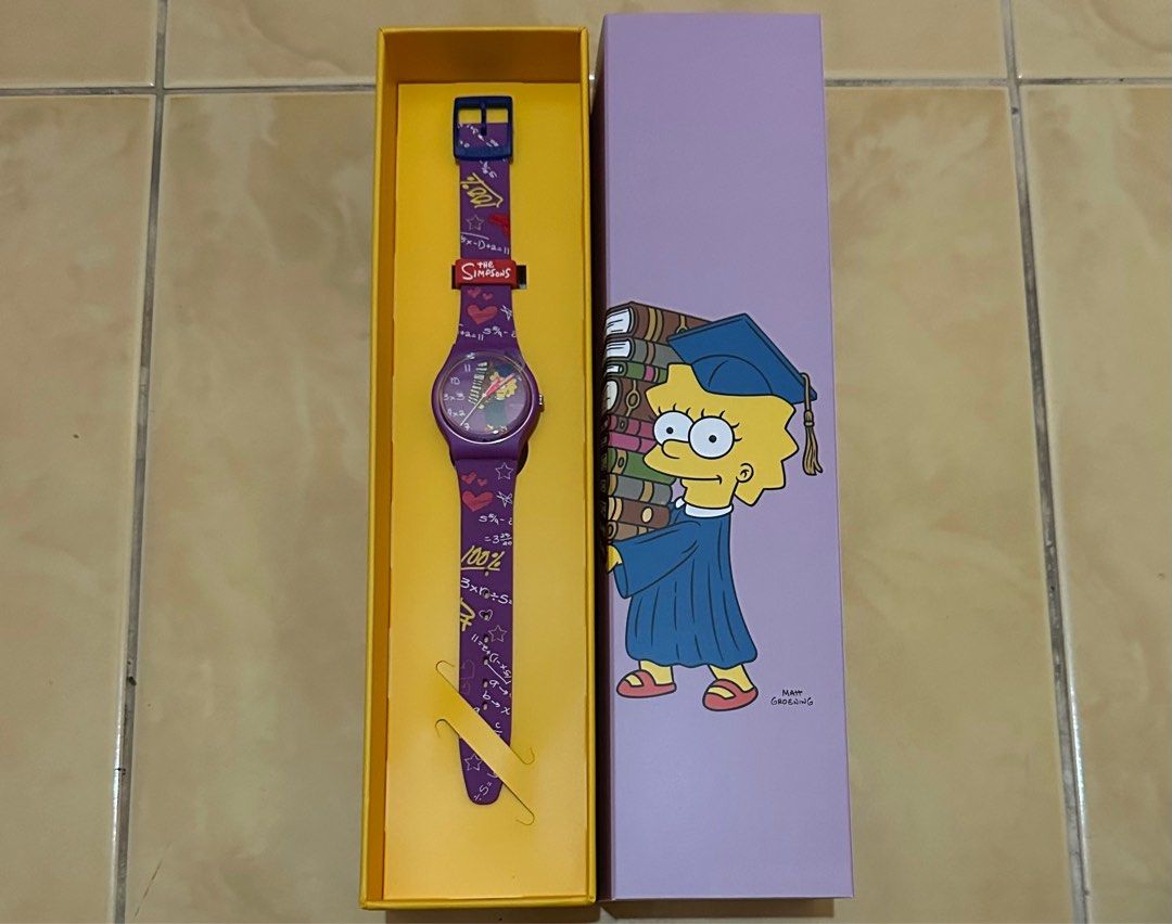 Swatch x Simpsons Graduation, Men's Fashion, Watches & Accessories ...