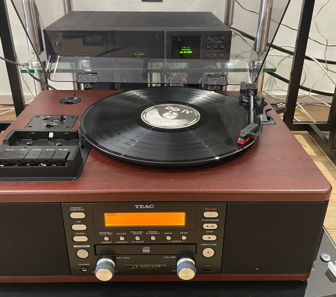 TEAC LP-R550USB-B CD Recorder with Turntable Cassette Player , Audio ...