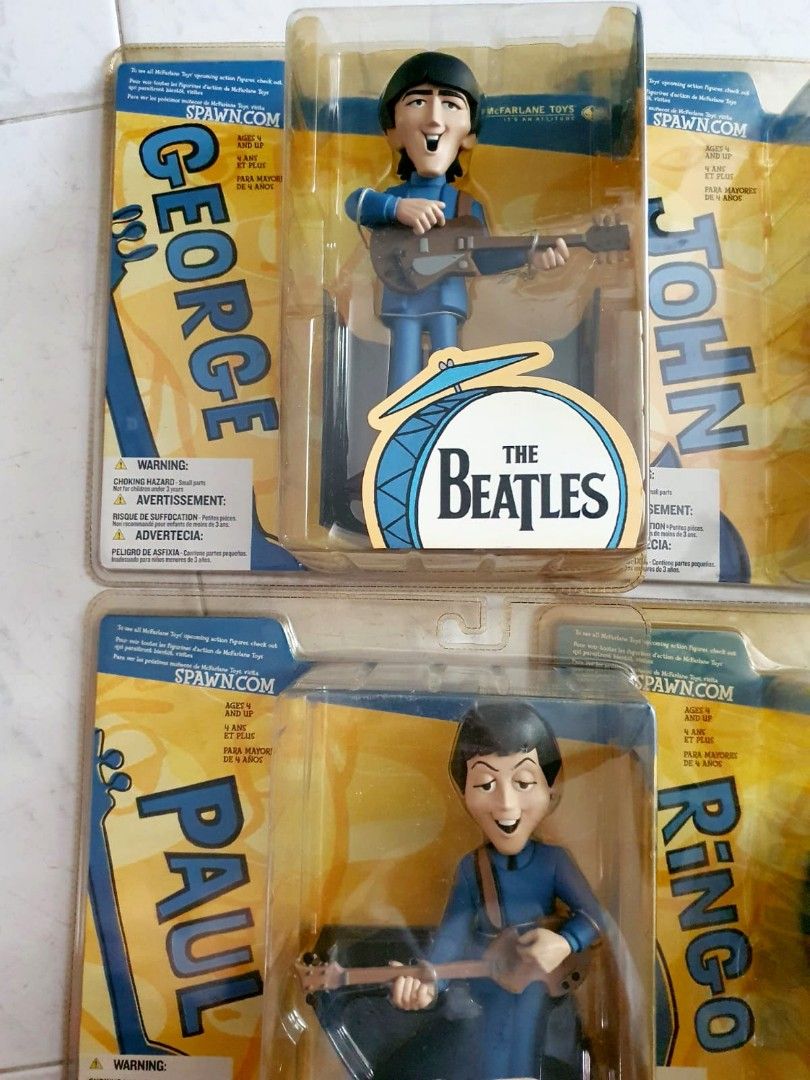 The Beatles Complete Set of 4 By McFarlane Toys, Hobbies & Toys, Toys ...