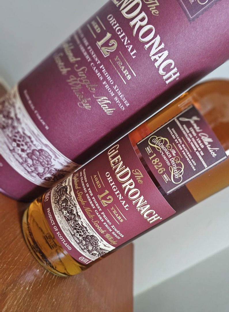 The Glendronach Original 12 Year Old Highland Single Malt Scotch Whisky ...