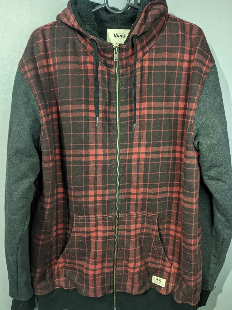 VANS FULL ZIP INNER FLEECE JACKET, Men's Fashion, Coats, Jackets and ...
