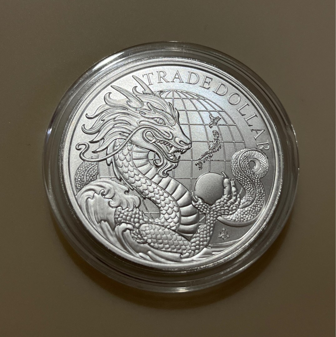 1 oz Silver Coin 2023 St. Helena Japanese Trade Dollar, Hobbies & Toys ...